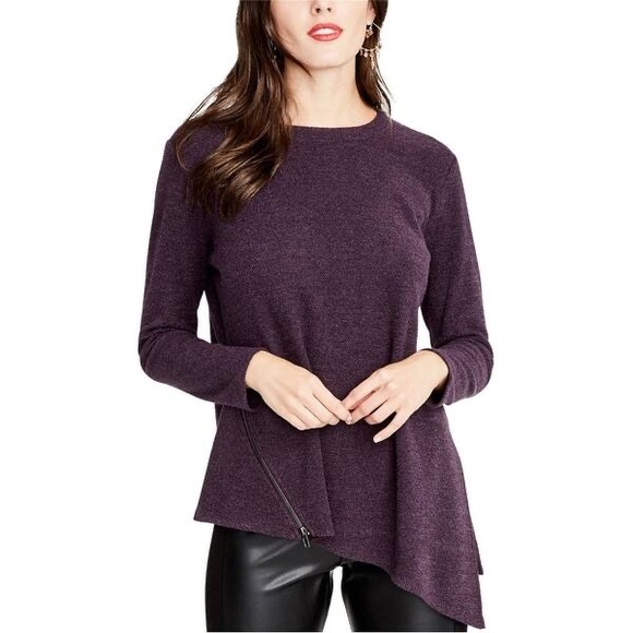 RACHEL Rachel Roy | Sweaters | New Rachel Rachel Roy Purple Betty Side ...